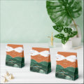 Modern Agate Geode Emerald Green Gold Rust Favor Boxes | Zazzle