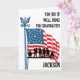 Modern American Personalized Army Graduation Card | Zazzle