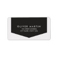 Modern and Classic Dark and Light Grey Address Label | Zazzle