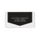 Modern and Classic Dark and Light Grey Address Label | Zazzle