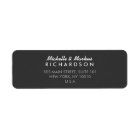 MODERN and MINIMAL Dark Gray Address Label | Zazzle.com