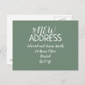 Modern and fresh Change of address card | Zazzle