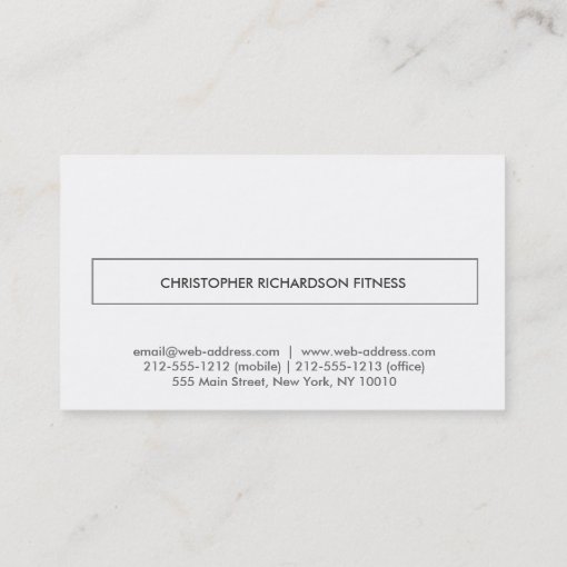 MODERN and MINIMAL Boxed Name Logo Business Card | Zazzle