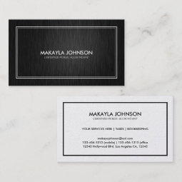 Modern and Minimal Certified Accountant Business Card | Zazzle