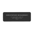 MODERN and MINIMAL Dark Gray Address Label | Zazzle