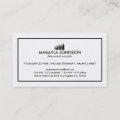 Modern and Minimal Financial Analyst Business Card | Zazzle