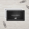 Modern and Minimal Financial Analyst Business Card | Zazzle