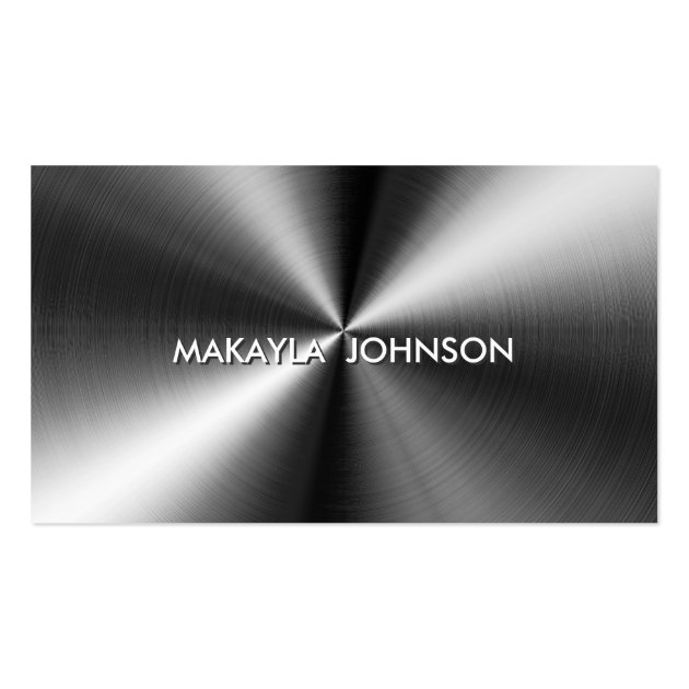 Modern and Minimal Professional Metallic Business Cards