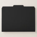 Modern And Minimalist Black File Folder | Zazzle