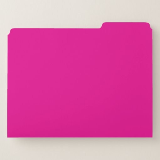 Modern And Minimalist Magenta File Folder | Zazzle