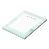 Modern and Minimalist Mint Green Watercolor Notepad | Zazzle
