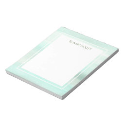 Modern and Minimalist Mint Green Watercolor Notepad | Zazzle