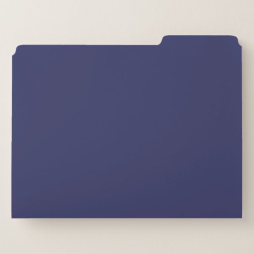 Modern And Minimalist Navy Blue File Folder | Zazzle