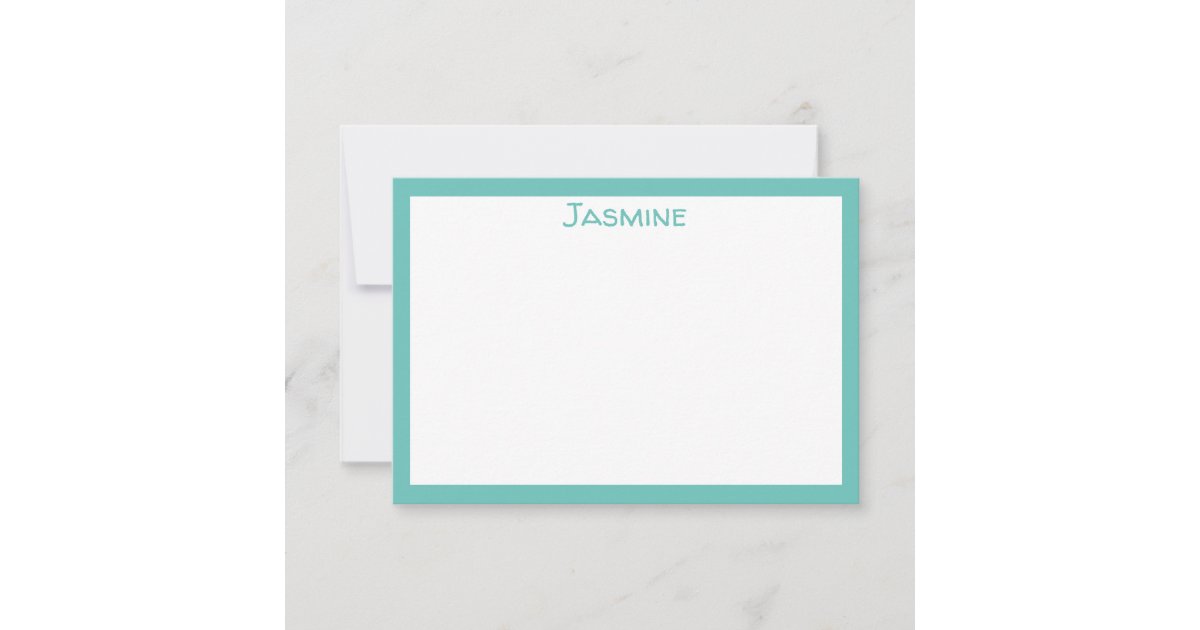 Modern and Simple Note Card | Zazzle