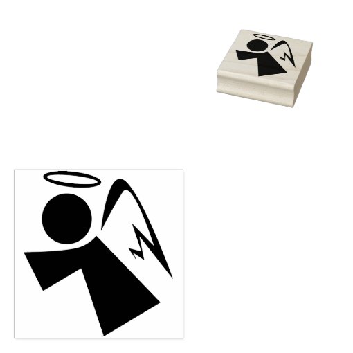 modern angel art stamp | Zazzle