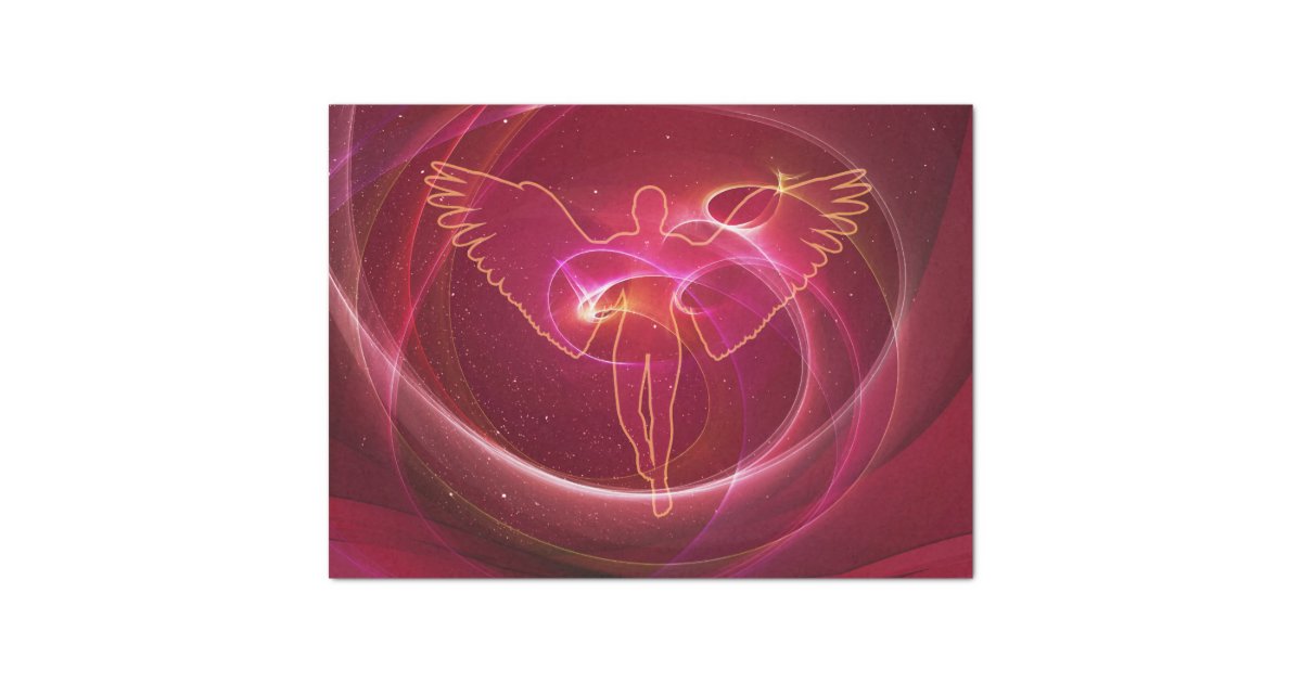 modern angel tissue paper | Zazzle