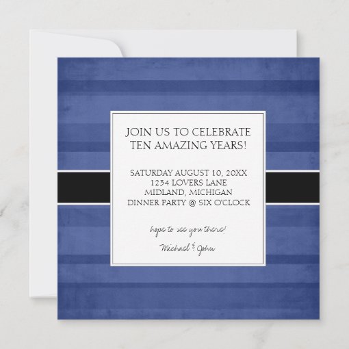 Modern Anniversary Dinner Party Photo Invitations | Zazzle