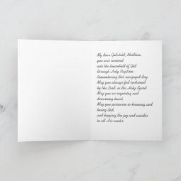 Modern Anniversary of Baptism in Blue Greeting Card | Zazzle