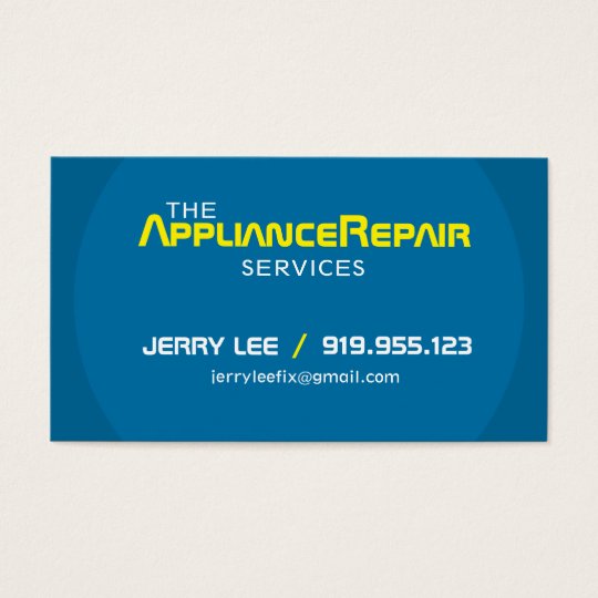 Modern Appliance Repair Business Cards Template | Zazzle.com