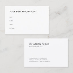 Modern Appointment Reminder Minimalist Template | Zazzle
