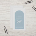 Modern Arch Designer Dusty Blue Business Card | Zazzle