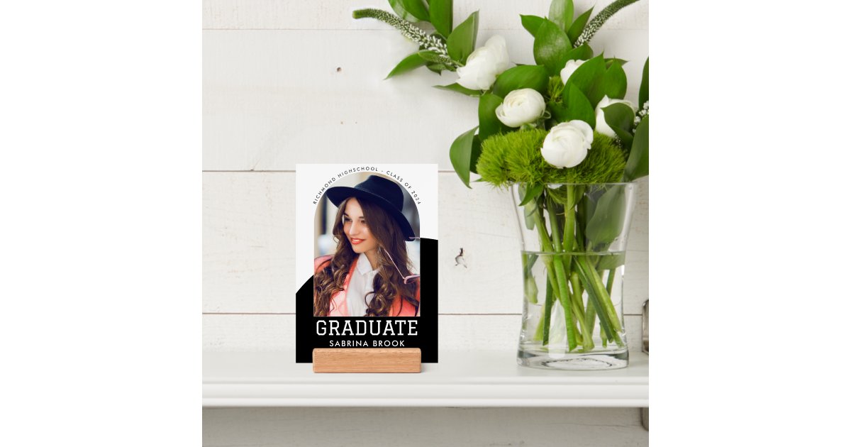 Modern Arch Photo Graduation Photo Holder | Zazzle
