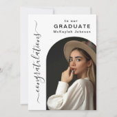 Modern Arch Photo High School Graduation Announcement | Zazzle