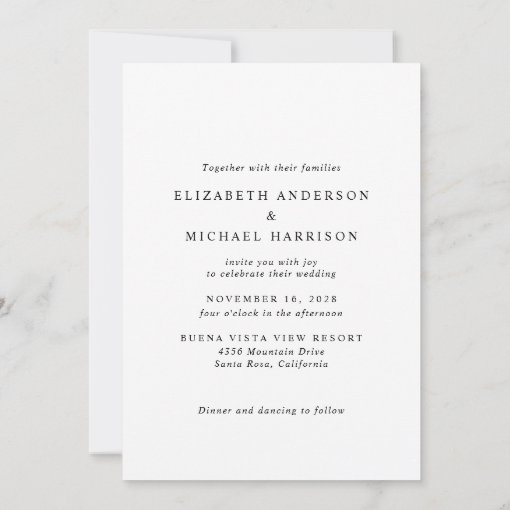 Modern Arch Photo Wedding Invitation | Zazzle