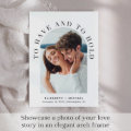 Modern Arch Photo Wedding Invitation | Zazzle