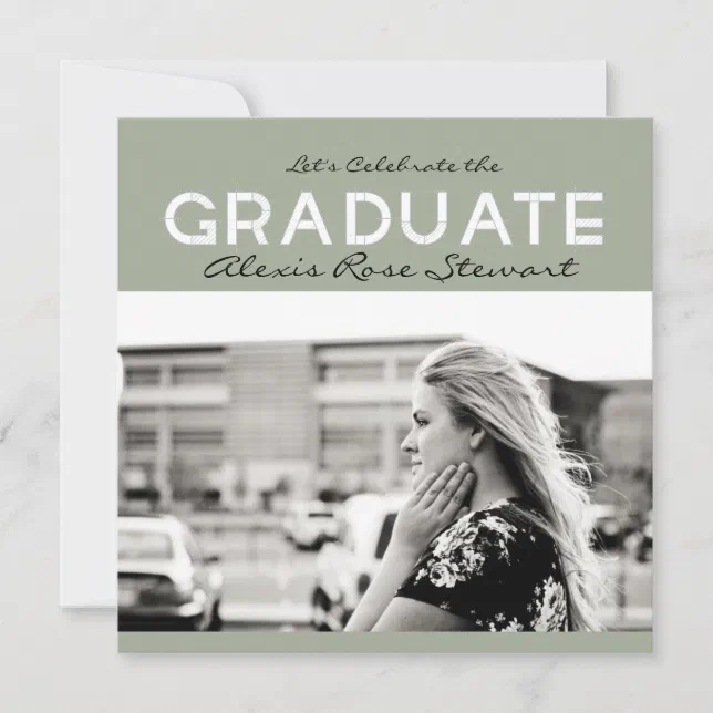Modern Architect Graphic Graduation Party Invitation | Zazzle