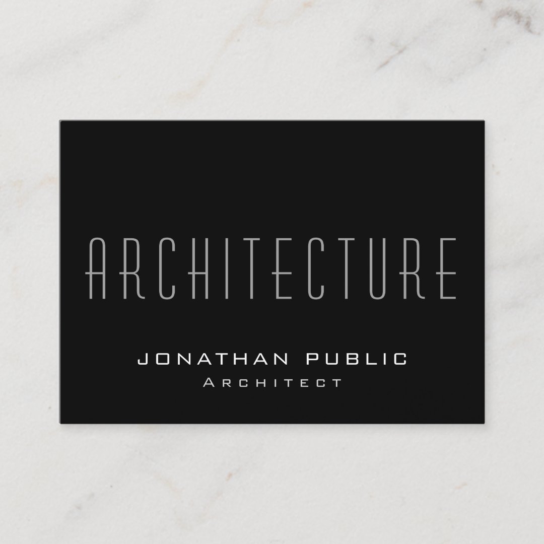 Modern Architecture Template Elegant Architect Top Business Card | Zazzle