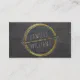 MODERN ARROW LOGO gold foil rustic hand drawn Business Card | Zazzle