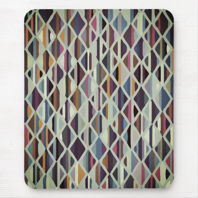Modern Art Deco Multi-color Mouse Pad | Zazzle