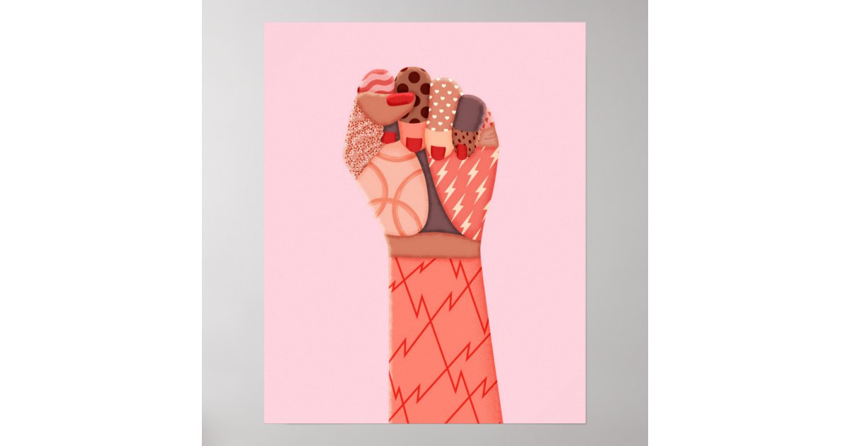 Modern Art Womens Protest Poster | Zazzle