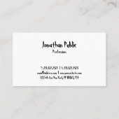 Modern Artistic Script Design Professional Simple Business Card | Zazzle