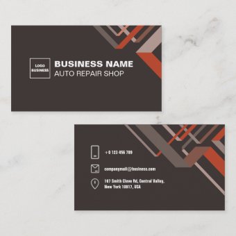 Modern Auto Mechanics Car Service BS Card | Zazzle