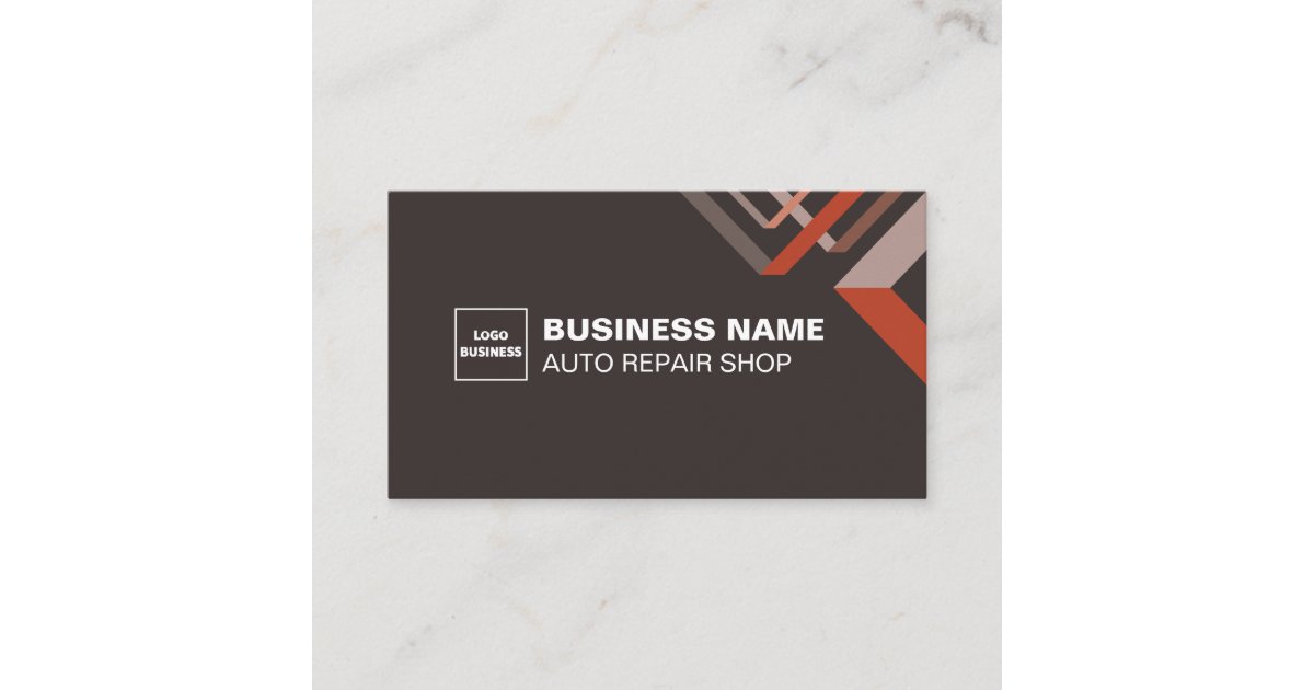 Modern Auto Mechanics Car Service BS Card | Zazzle