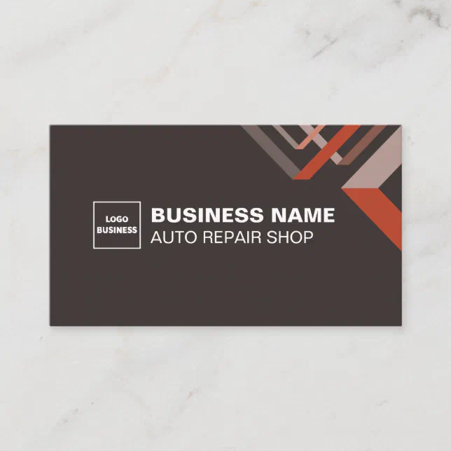 Modern Auto Mechanics Car Service BS Card | Zazzle