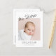 Modern Baby Photo Casual Script Hi There Birth Announcement Postcard ...