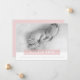 MODERN BABY PHOTO simple sweet pink panel overlay Announcement | Zazzle
