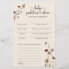 Modern Baby Shower Advice Game | Zazzle