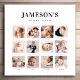Modern Baby's First Year Keepsake Photo Calendar Canvas Print | Zazzle