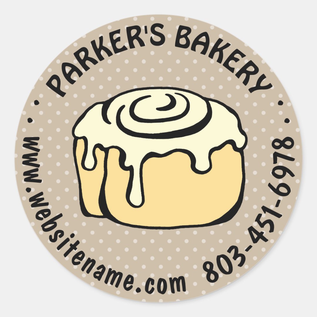 Modern Bakery Catering Chef Labels Template Cute | Zazzle