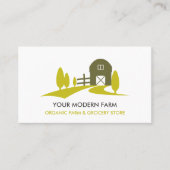 MODERN BARN EDITABLE COLOR FARMING BUSINESS CARD | Zazzle