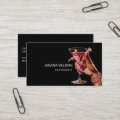 Modern Bartender Cocktail Bar Club Event Business Card | Zazzle