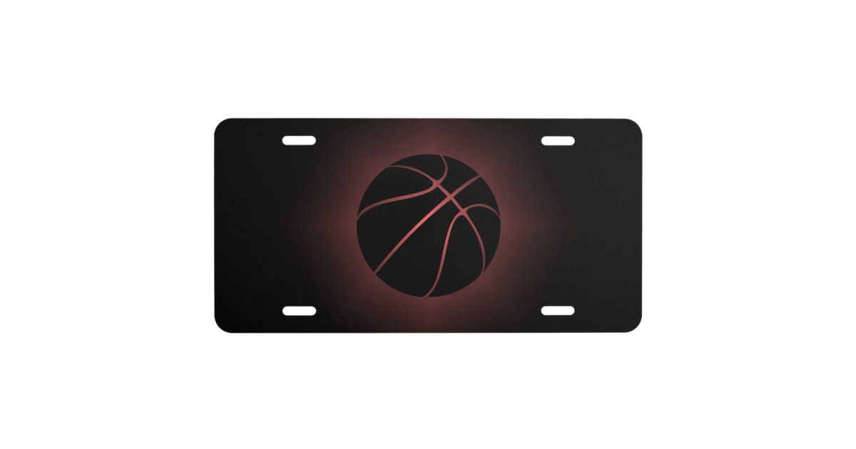 Modern Basketball License Plate | Zazzle