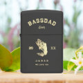 Modern Bass Fishing BASS DAD EVER Custom Name Zippo Lighter | Zazzle