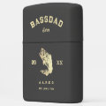 Modern Bass Fishing BASS DAD EVER Custom Name Zippo Lighter | Zazzle
