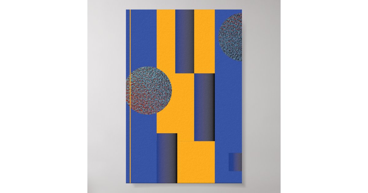 Modern Bauhaus: TMD Original Design Poster | Zazzle