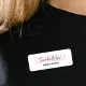 Modern Beauty Hair Salon Blush Pink Aesthetician Name Tag | Zazzle